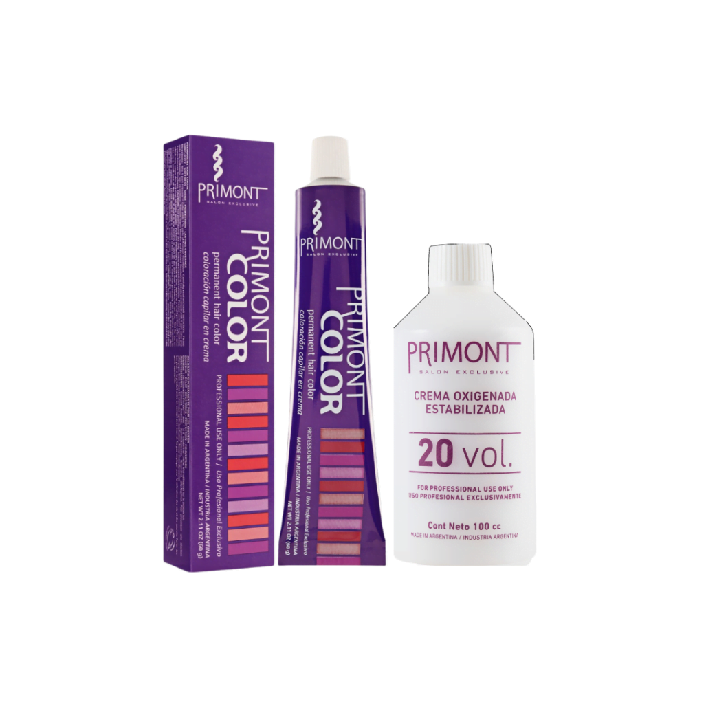 Tintura Primont x 60g + Oxidante 100cc - Paseo de Belleza